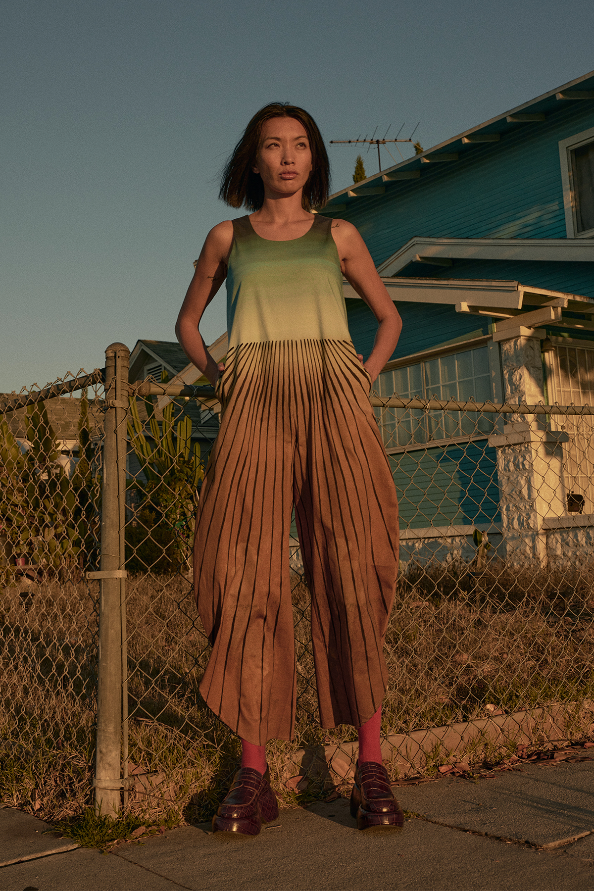 "Earth & Sky" Print Jumpsuit – Shantall Lacayo