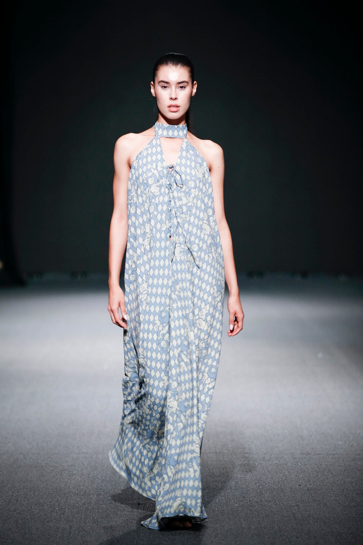 Light Long Halter Dress | SHANTALL – Shantall Lacayo