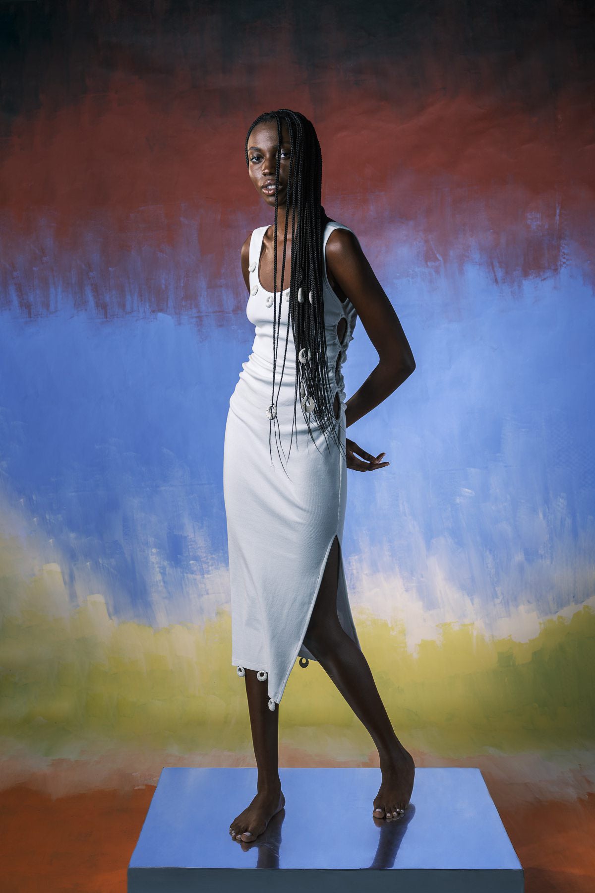 Off White Rib Dress | Rebirth Collection Spring-Summer 2023 | SHANTALL ...