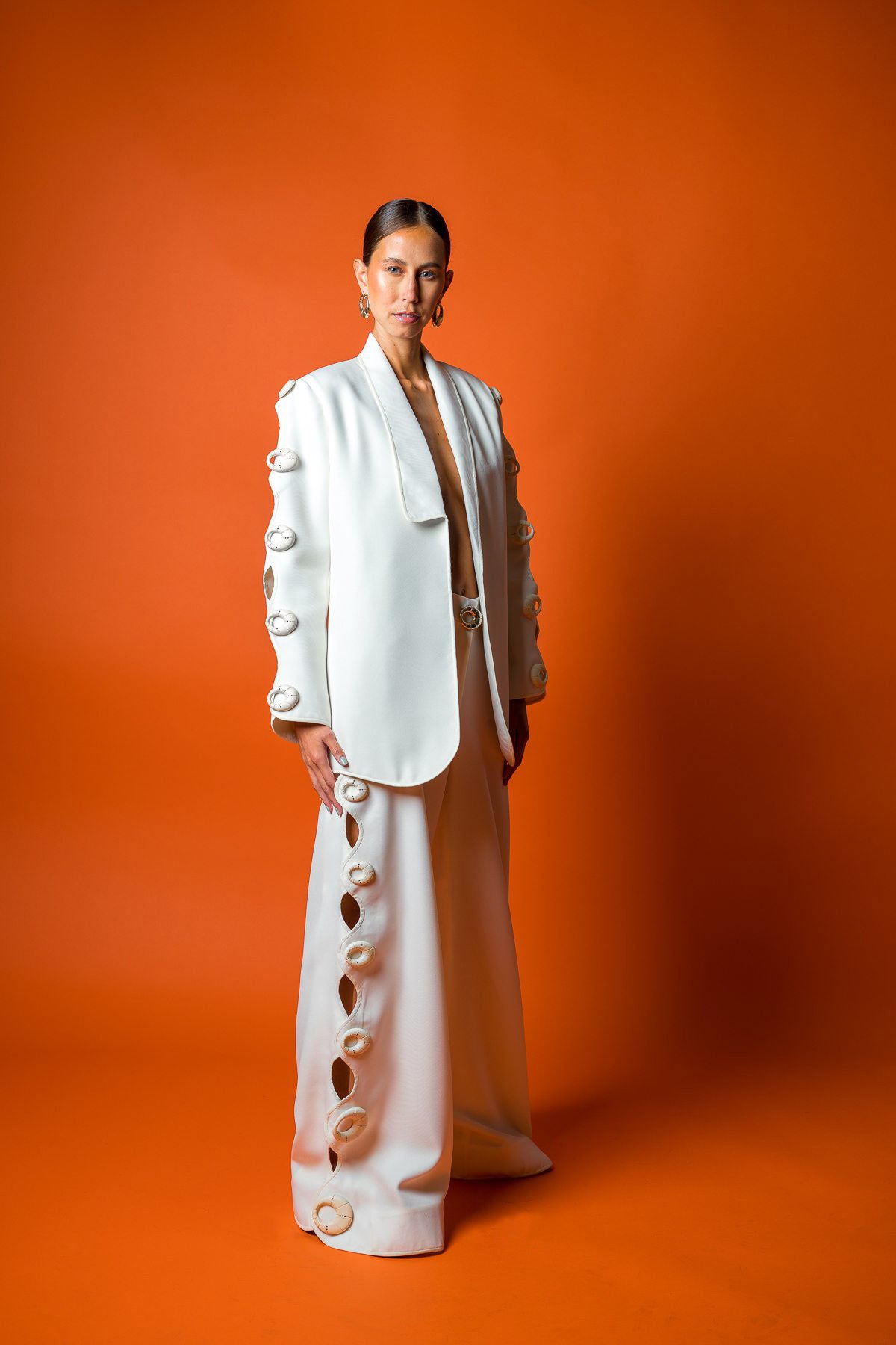 Off White Palazzo Pants | Rebirth Collection Spring-Summer 2023 ...