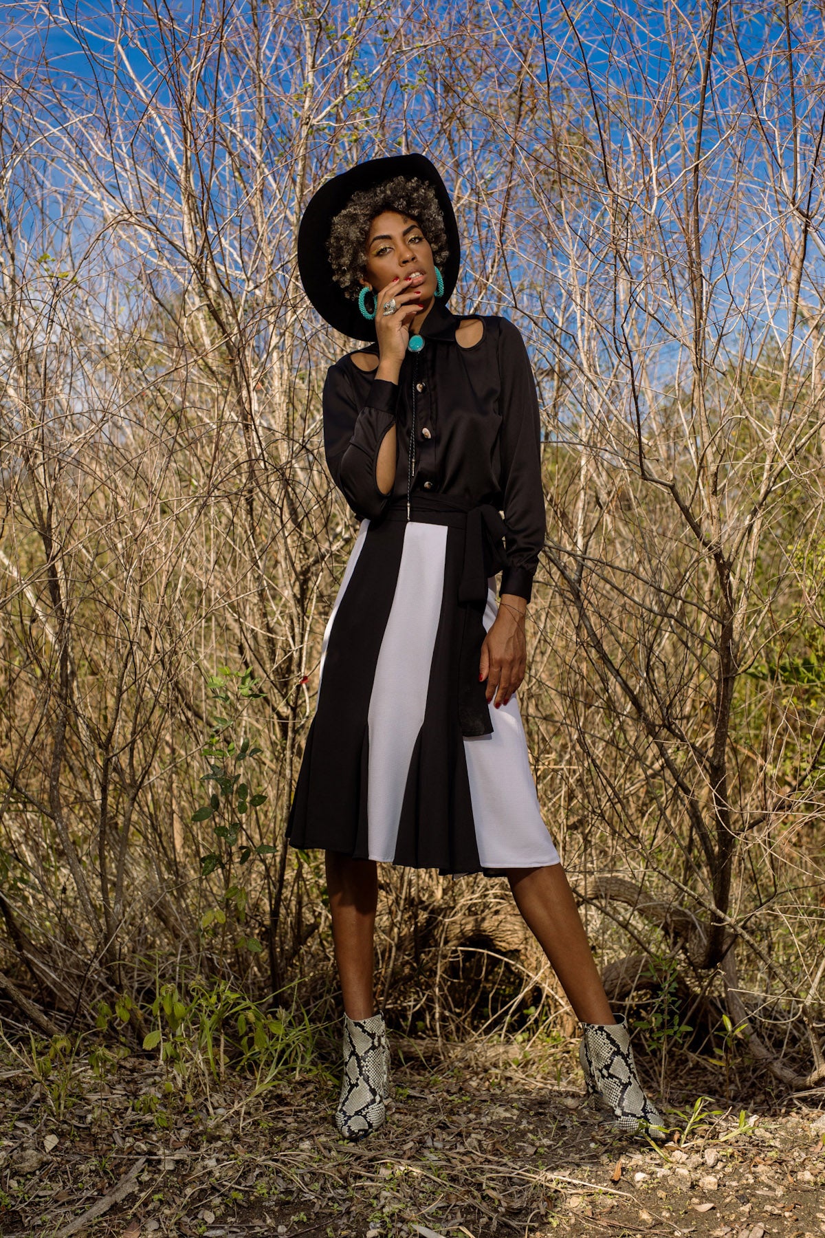 Black & White Stripes Skirt | Peregrino 2021 | SHANTALL – Shantall Lacayo